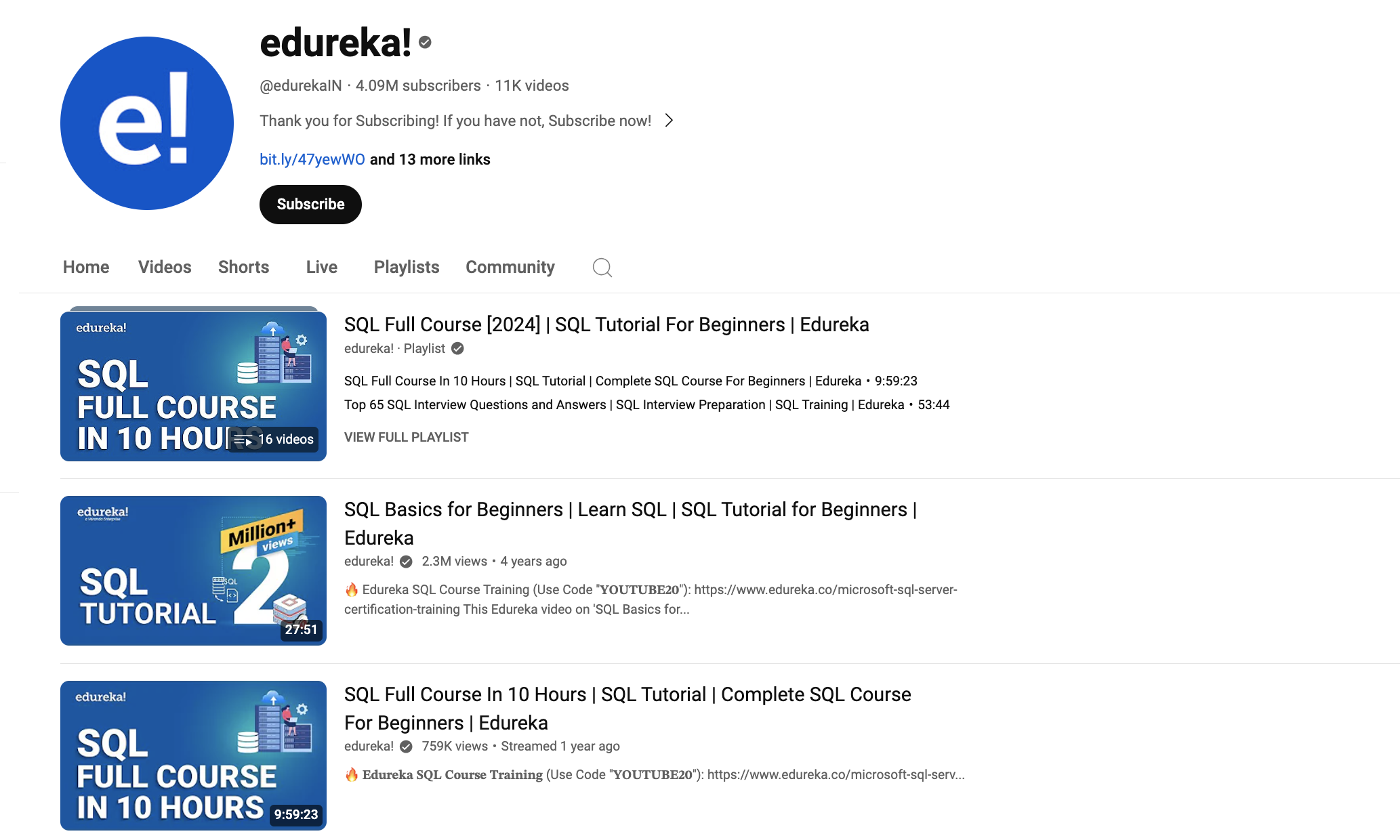 devtodev | 10 Best YouTube Channels to Learn SQL